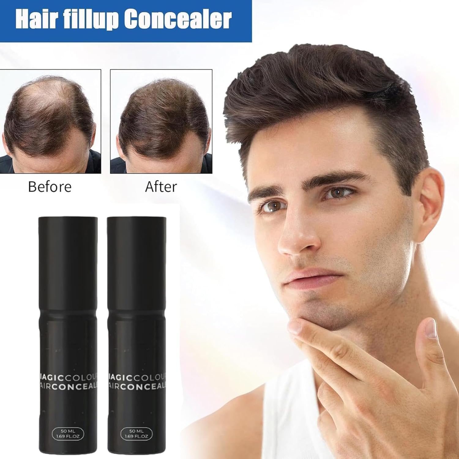 (BUY 1 GET 1 FREE) Hairloom® - Scalp Concealer for Fuller, Natural-Loo ...